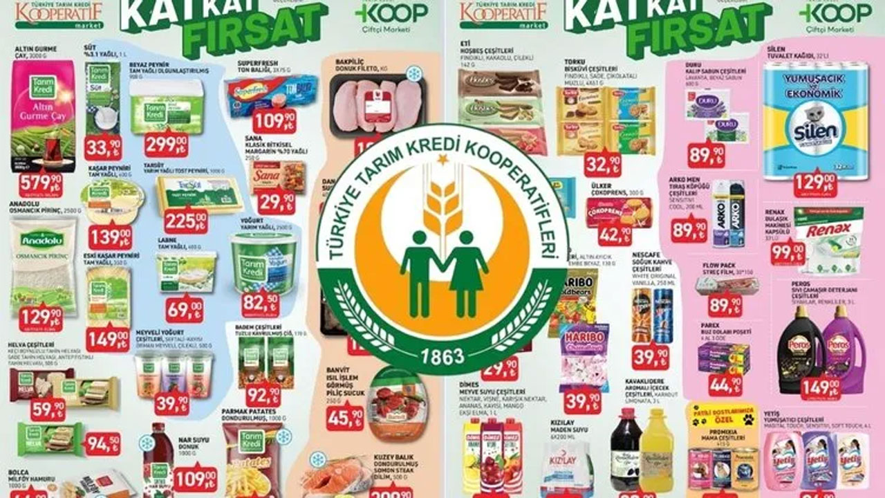 Bu katalogda yok yok! Tarım Kredi'de 16-22 Eylül'de fiyatlar düştü ...