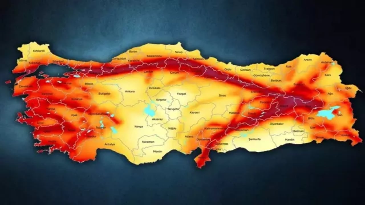 Deprem haritası güncellendi! İşte en güvenli şehirler ve ilçeler - Yeni ...