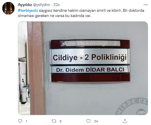'Terbiyesiz' doktora tepkiler dinmiyor! Vatandaşlardan Didem Didar Balcı'ya sert tepki - Yeni Akit