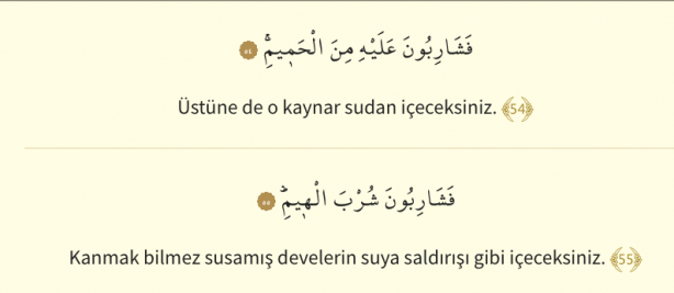 Vakıa Suresi Arapça okunuşu: Vakıa Suresi Türkçe meali! - Yeni Akit