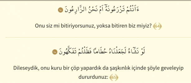 Vakıa Suresi Arapça okunuşu: Vakıa Suresi Türkçe meali! - Yeni Akit