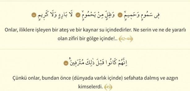 Vakıa Suresi Arapça okunuşu: Vakıa Suresi Türkçe meali! - Yeni Akit