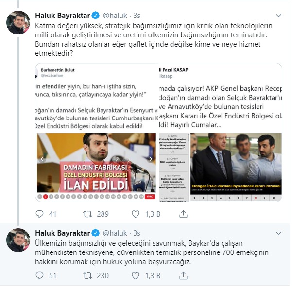 Haluk Bayraktar'dan Cumhuriyet paçavrasına tokat gibi cevap - Yeni Akit