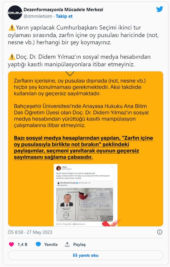 Prof. Dr. Didem Yılmaz'dan seçim manipülasyonu! Soruşturma başlatıldı ...