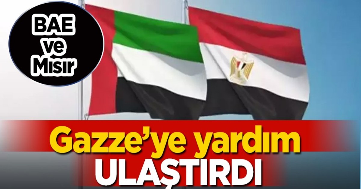 BAE ve Mısır Gazze'ye havadan yardım ulaştırdı! 2 Arap ülkesi: Tam 34 ...