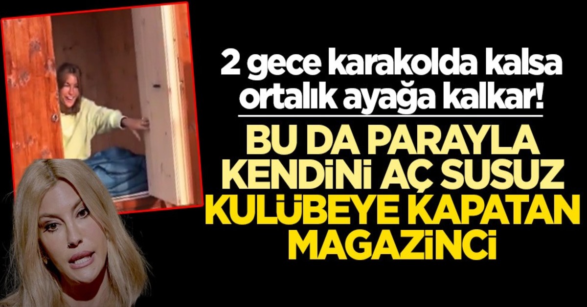 Bu da parayla kendini aç susuz kulübeye kapatan magazinci - Yeni Akit
