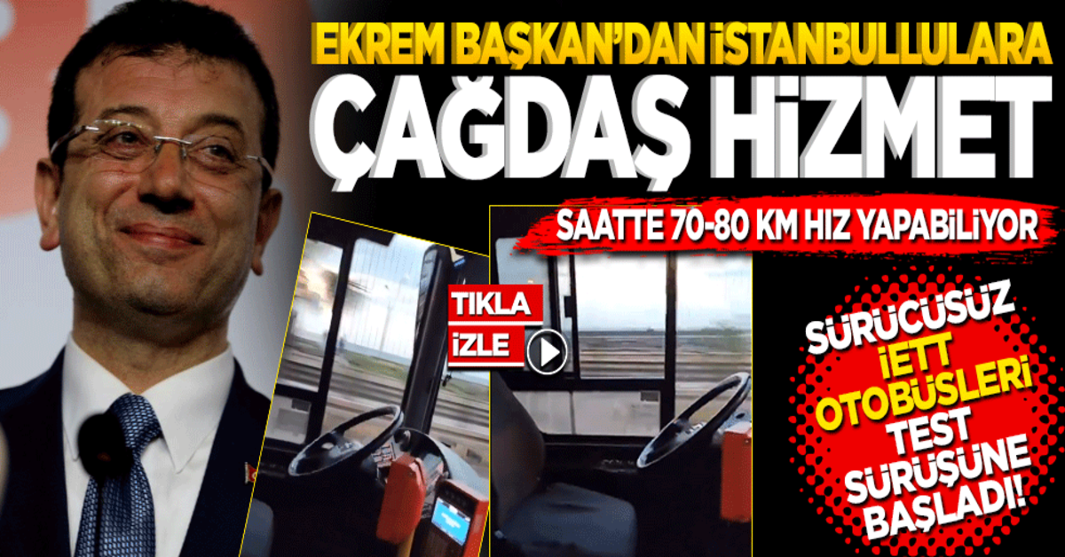 Ekrem Başkan’dan İstanbul’a çağdaş hizmet! Sürücüsüz Belediye ...