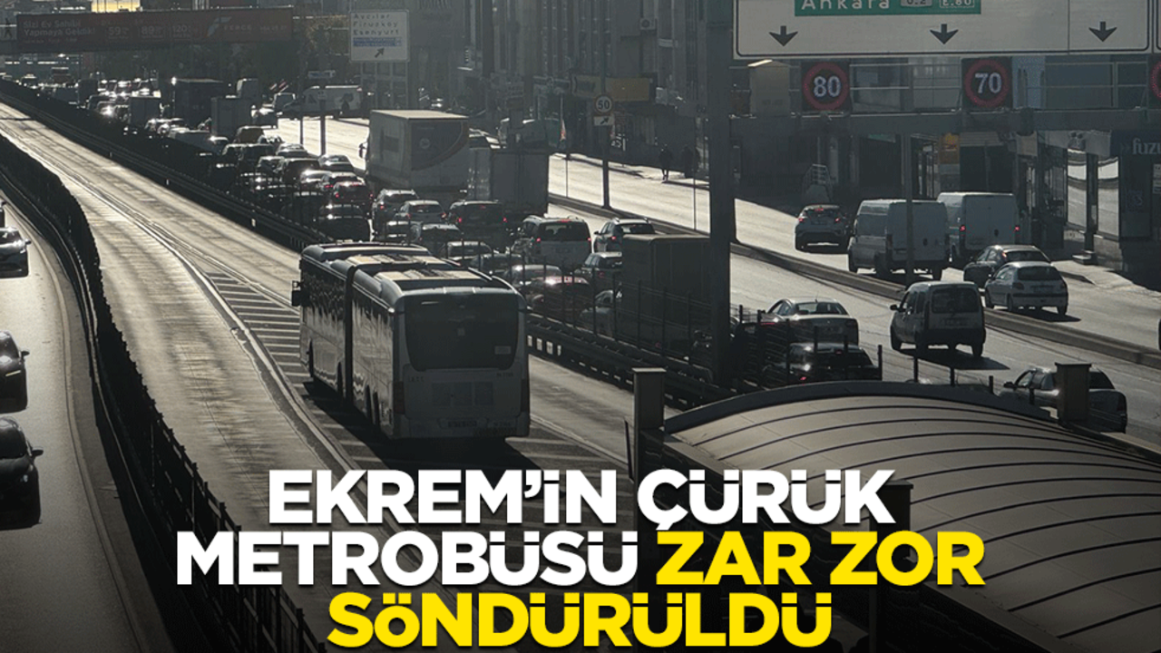 Ekrem'in metrobüsündeki yangın zar zor söndürüldü - Yeni Akit