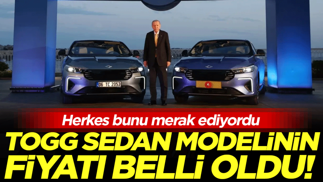 Herkes bunu merak ediyordu: TOGG sedan modelinin fiyatı belli oldu! - Yeni Akit