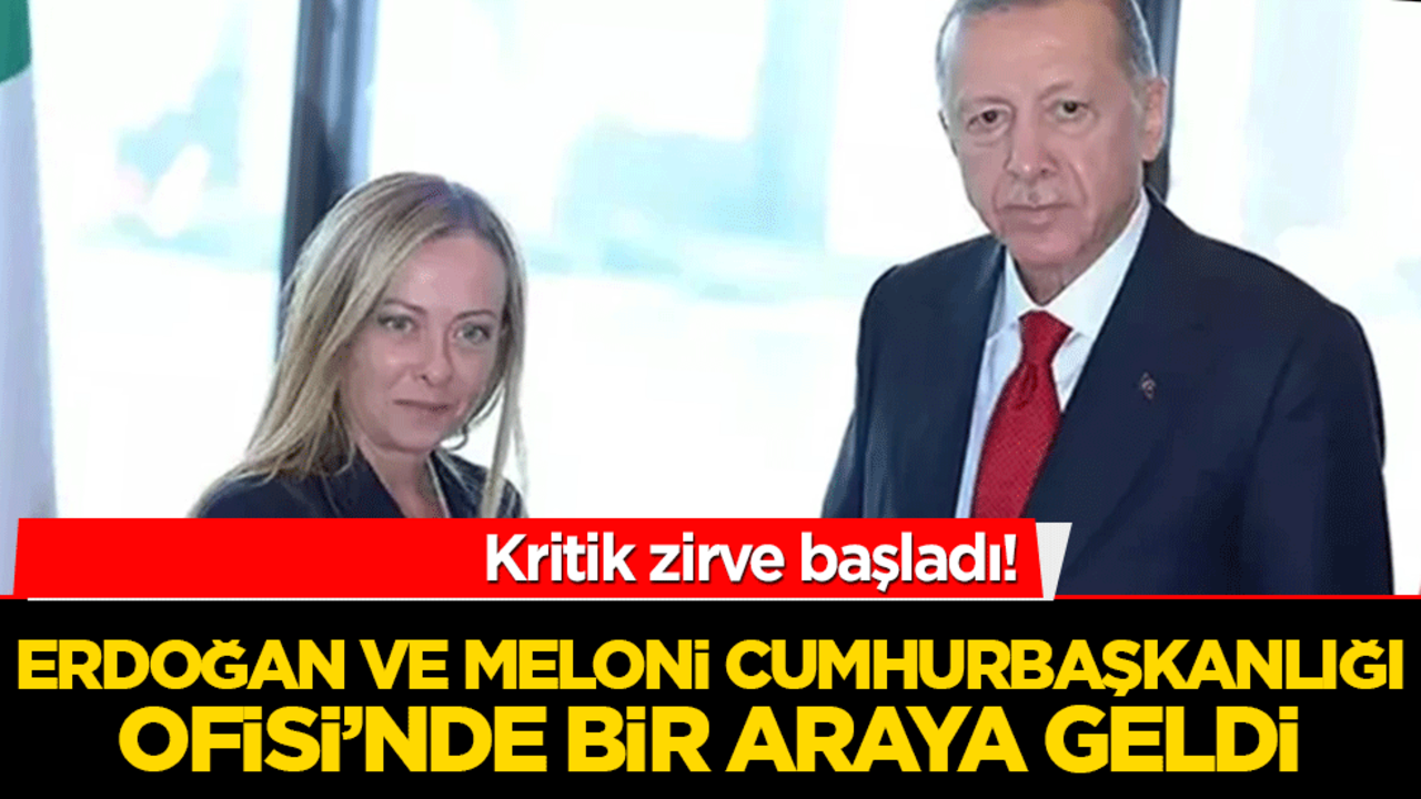 Kritik zirve başladı! Erdoğan ve Meloni Cumhurbaşkanlığı Ofisi’nde bir araya geldi - Yeni Akit