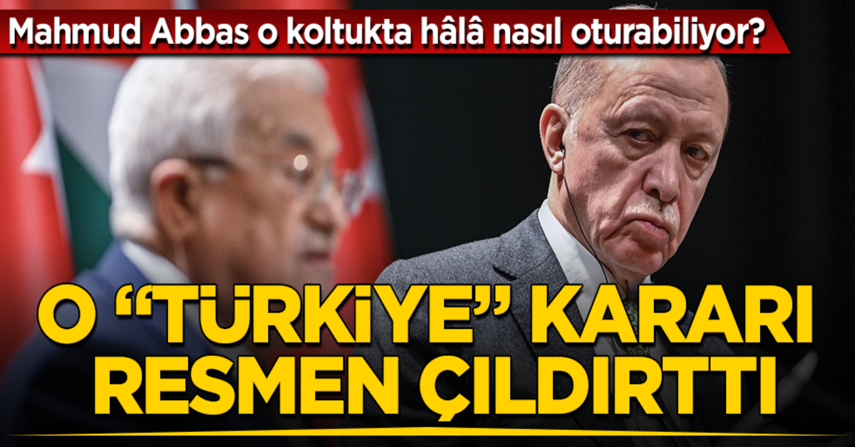 Mahmud Abbas o koltukta hâlâ nasıl oturabiliyor? O "Türkiye" kararı ...