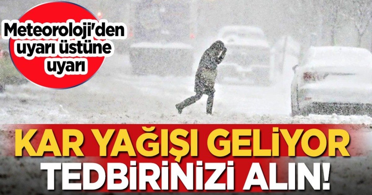 Meteoroloji'den uyarı: bahar havası gitti, kar yağışı geliyor ...