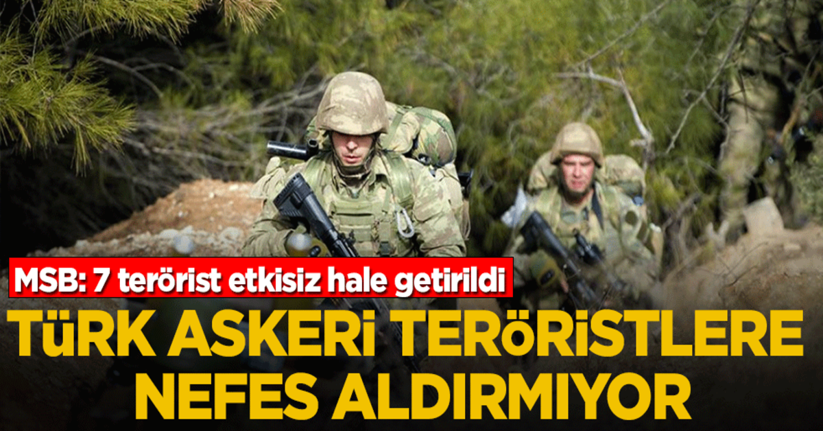 MSB: 7 PYD/PKK'lı etkisiz hale getirildi! - Yeni Akit