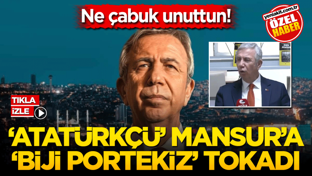Ne çabuk unuttun! ‘Atatürkçü’ Mansur’a ‘Biji Portekiz’ tokadı - Yeni Akit