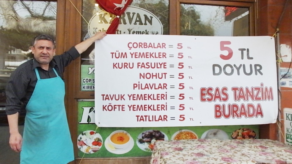 Balıkesirli lokantacı tanzim satış başlattı, bütün yemekler 5 liraya ...