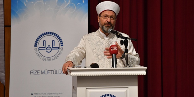 Diyanet İşleri Başkanı Erbaş, Rize’de din görevlileri ile bir araya ...
