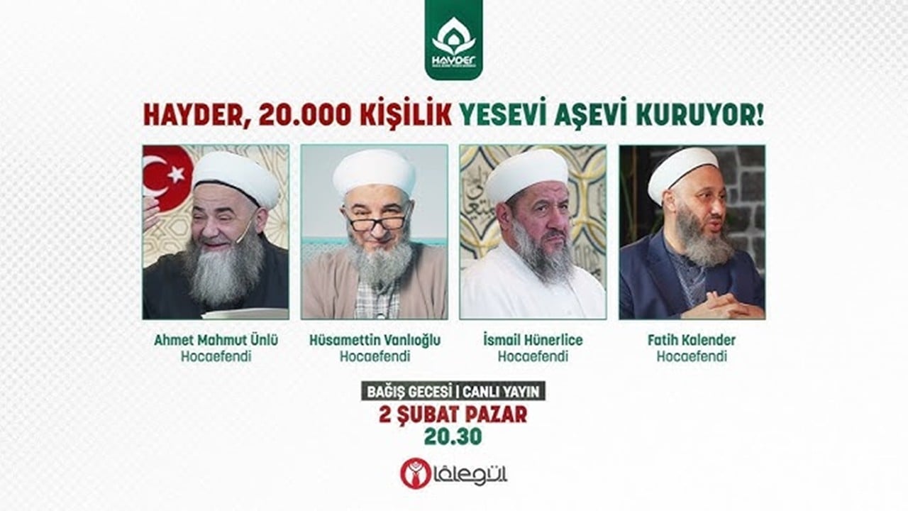 HAYDER, 20.000 Kişilik Yesevî Aşevi Kuruyor! - Yeni Akit