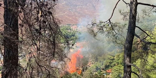 Marmaris’teki orman yangını evlere mi sıçradı? Marmaris orman yangını ...