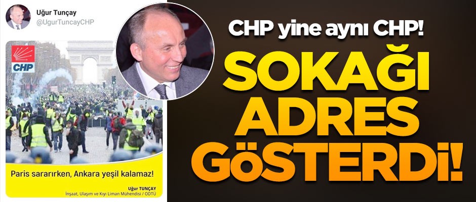 CHP Genel Sekreter Yardımcısı Uğur Tunçay'dan provokatif paylaşım ...