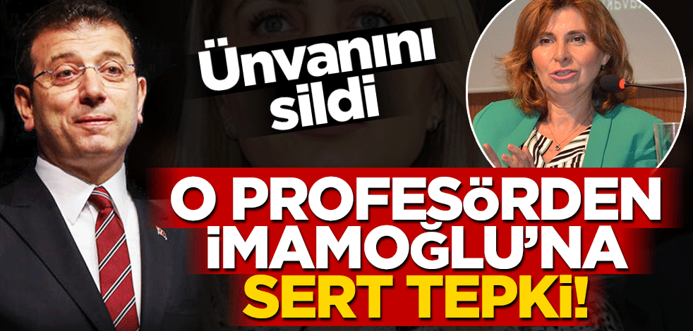 Ekrem İmamoğlu'nun kibir kokan sözlerine tepki gösteren Prof. Dr. Özden ...