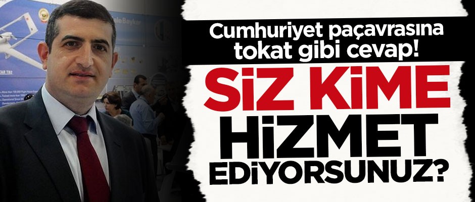 Haluk Bayraktar'dan Cumhuriyet paçavrasına tokat gibi cevap - Yeni Akit