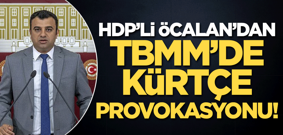 HDP'li Öcalan'dan TBMM'de "Kürtçe" porovokasyonu! MHP'li vekilden "sarı ...