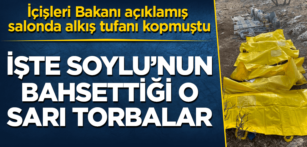 İşte Soylu'nun bahsettiği "sarı torbalar" - Yeni Akit