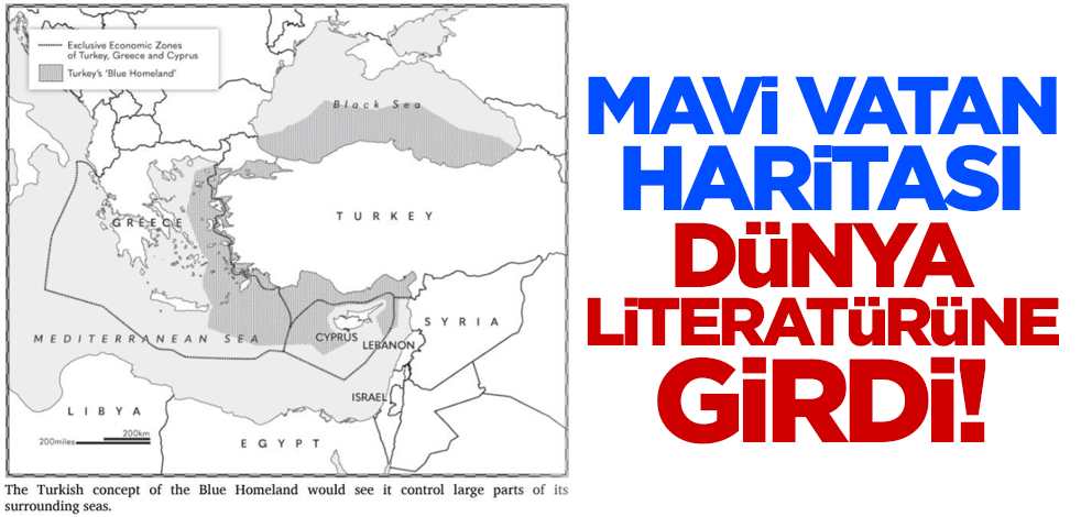 Mavi Vatan haritası dünya literatürüne girdi! - Yeni Akit
