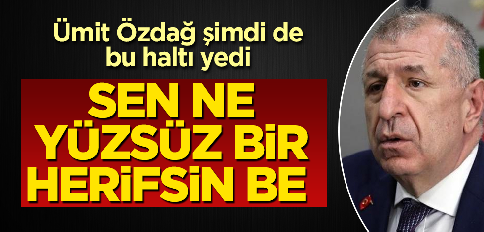 Sen ne yüzsüz bir herifsin be Ümit Özdağ! Şimdi de bu haltı yedi - Yeni ...