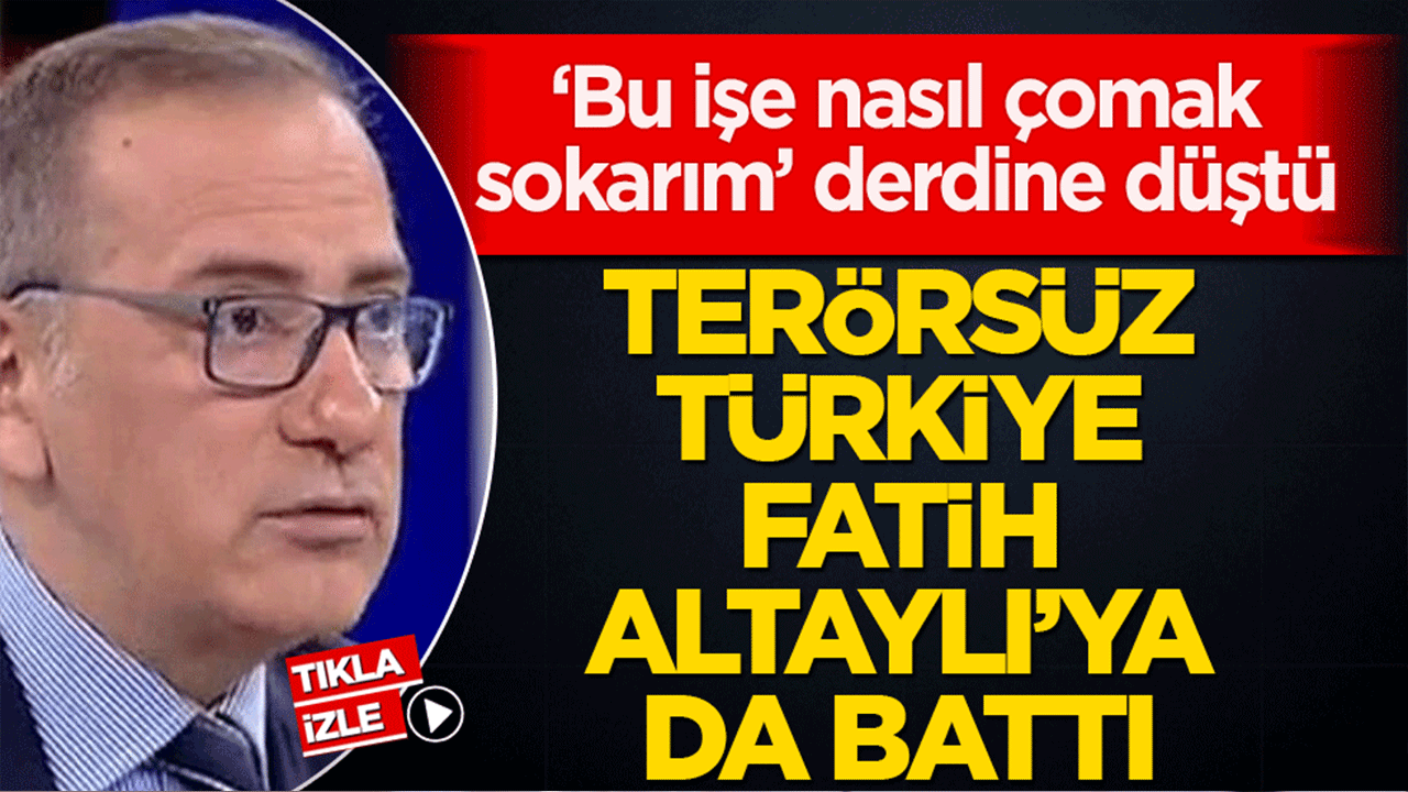 ‘Bu işe nasıl çomak sokarım’ derdine düştü Terörsüz Türkiye Fatih ...